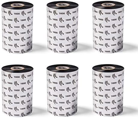 Amazon.com: Zebra Standard Black Wax Ribbon for Industrial Thermal ...