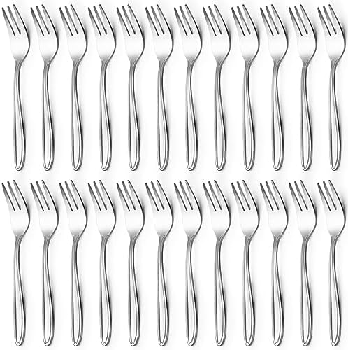 Amazon.de: kuchengabeln 24 Stück, Gymdin Edelstahl Gabel Set,5.31"(13 ...