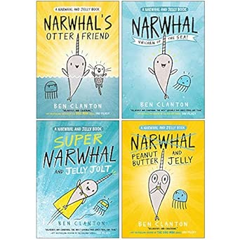 Narwhal and Jelly Series Books 1 - 4 Collection Set by Ben Clanton ...