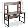 Amazon.com: TRIBESIGNS WAY TO ORIGIN Computer Desk with Hutch, 47 Inch ...