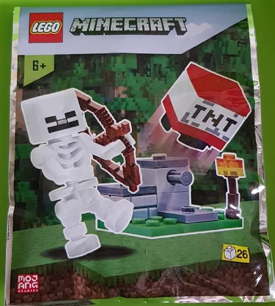 LEGO Minecraft TNT Launcher and Skeleton Foil Pack Set 662102 (Bagged ...