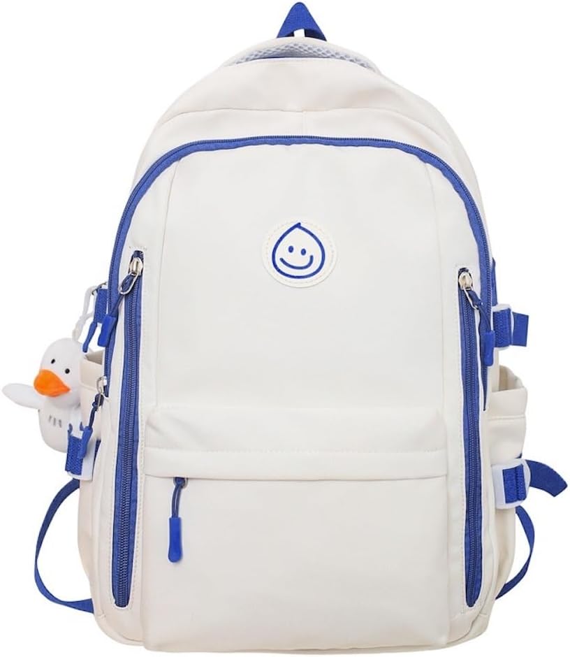 Amazon.com | JHTPSLR Preppy Backpack Smiley Face with Plushies Cute ...