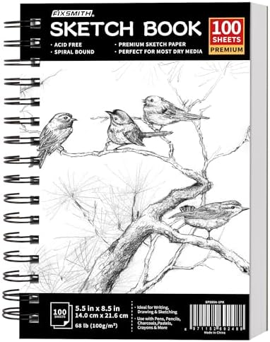 Hilroy Studio Pro Sketchbook, 8-1/2 X 11 Inches, 50 Pound Acid Free ...