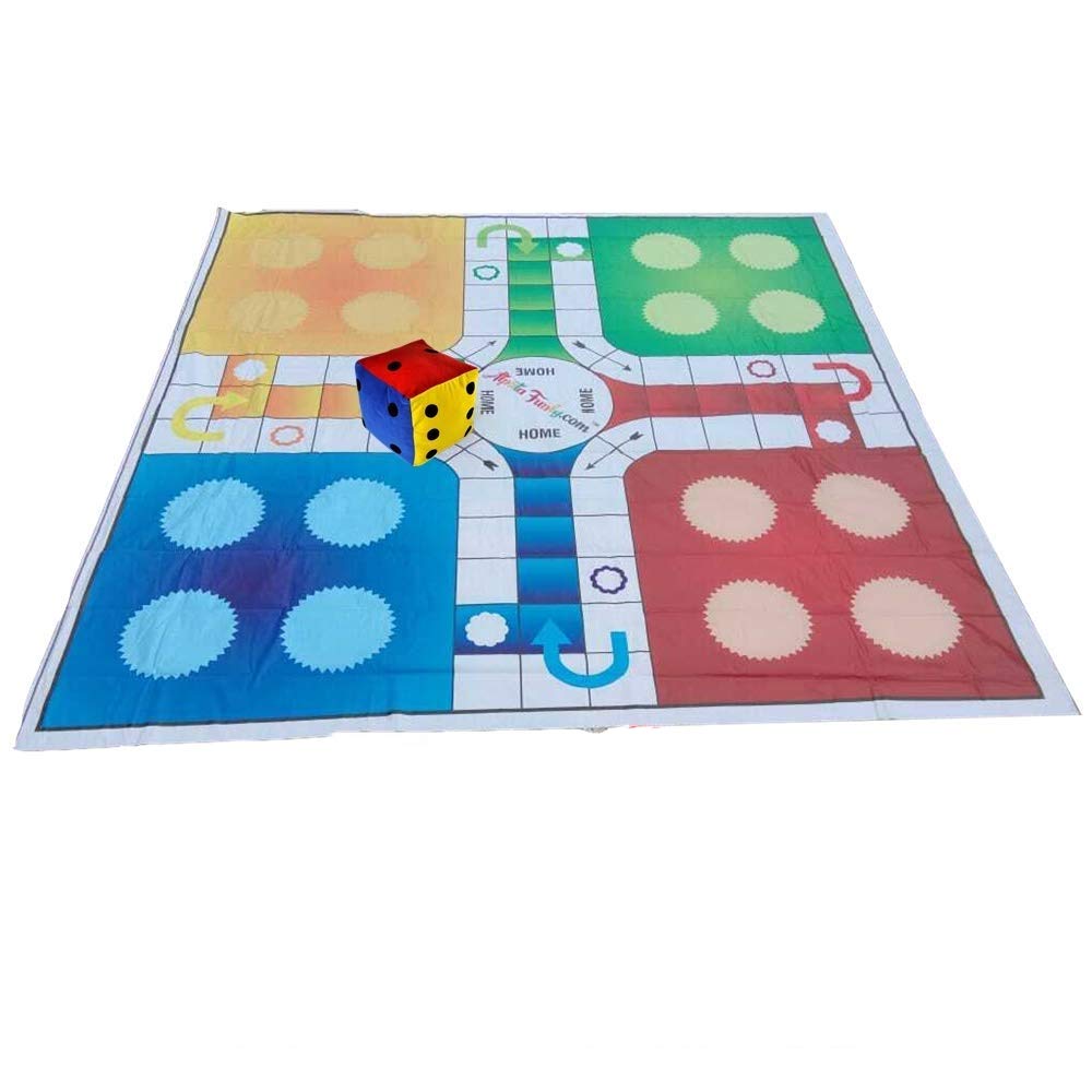 Atpata Funky Jumbo Ludo Mat Game with Jumbo Dice