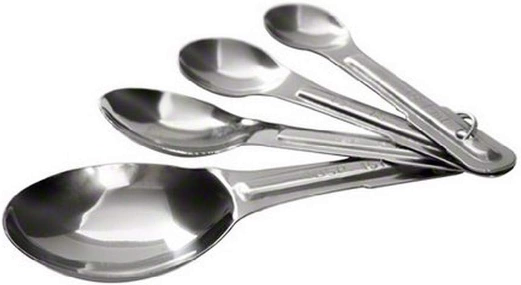 Amazon.com: TableCraft 5-Piece Stainless-Steel Measuring-Spoon Set ...
