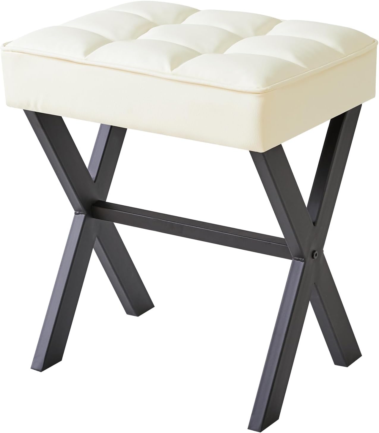 Amazon.com: Vanity Stool, Padded Makeup Chair Bench with Solid Wood ...