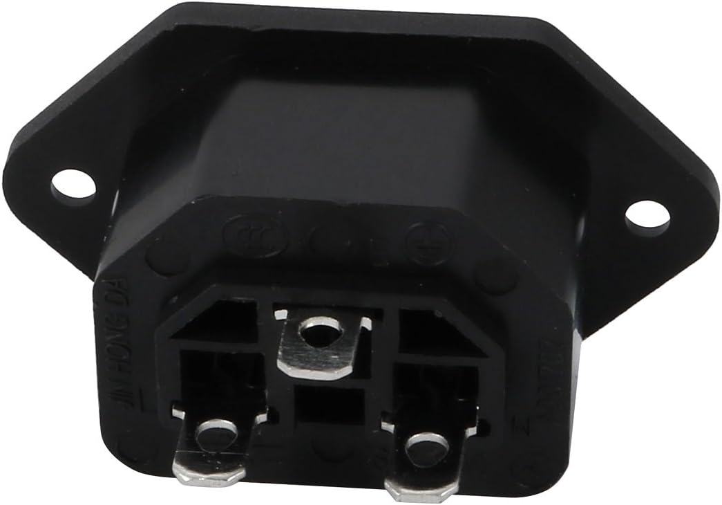 sourcingmap AC 250V 10A IEC 320 C13 Panel Mount Female Connector Socket ...