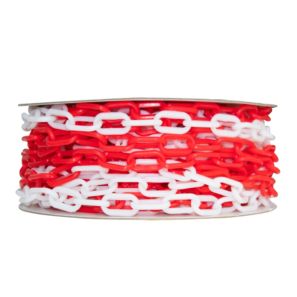 Buy 25 Meter Plastic Chain Safety Barrier Red and White - 6MM | Plastic ...