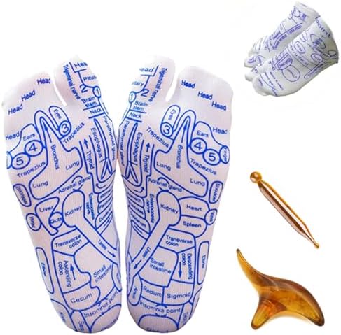 Amazon.com: VFUX Reflexology Socks With Tools, Acupressure Massage Tool ...