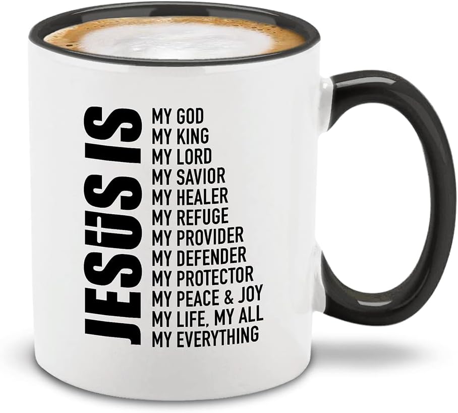 Amazon.com: CafePress Jesus Facts Mugs 15 oz (444 ml) Ceramic Coffee ...