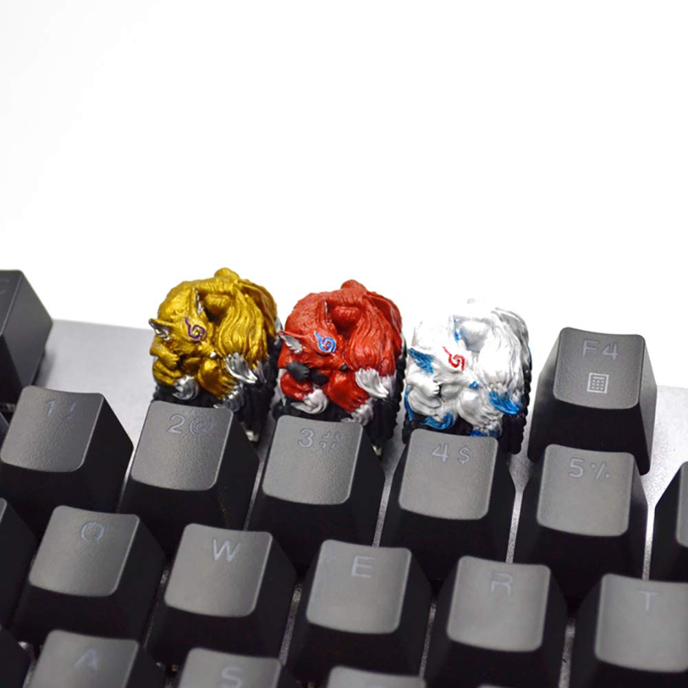 Resin Keycap, Nine-Tailed Fox in Chinese Mythology, Suitable for MX ...