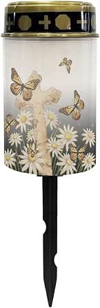 Amazon.com: Uorisanigo Cemetery Solar Lights Waterproof Solar Powered ...