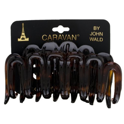 Amazon.com : Caravan Large Claw Teeth Clip Tortoise Model No. 130 ...