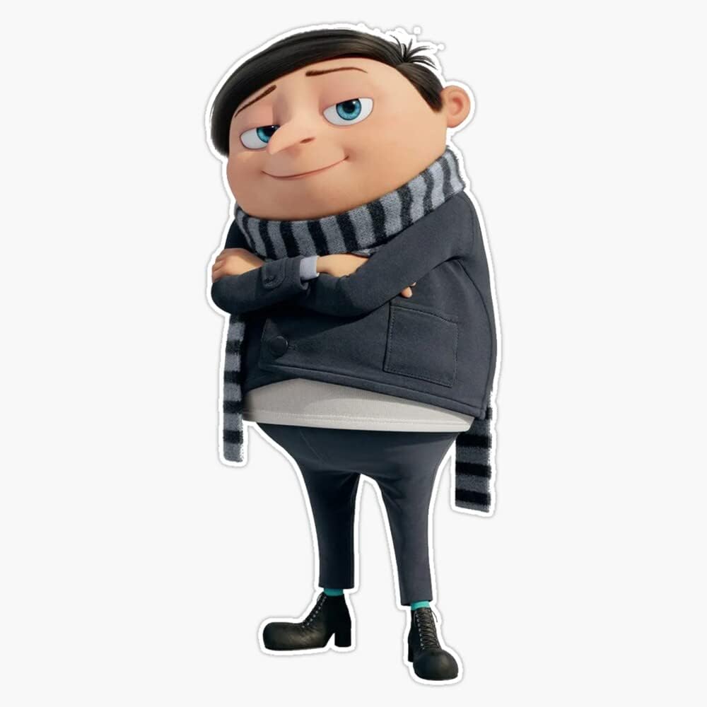 Amazon.com: Magnet Funny Little Gru Magnetic Sticker Decal 5" : Automotive