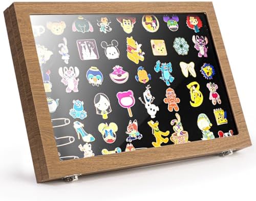 Amazon.com - Pin Display Shadow Box,Enamel Pin Display Frame, Enamel ...