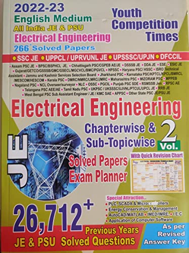 Youth Competition TIME'S ELECTRICAL ENGINEERING JE CHAPTER WISE & SUB-TOPICWISE VOL-2 SOLVED ...