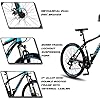 Buy Vaux Battle 518 Gear Cycle with 21 Speed Gear & Double Disc Brakes Mountain Bike, 26T Gear ...