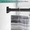 Shower Curtain Rod Mount Holder for Wall | Adhesive Shower Rod Tension ...