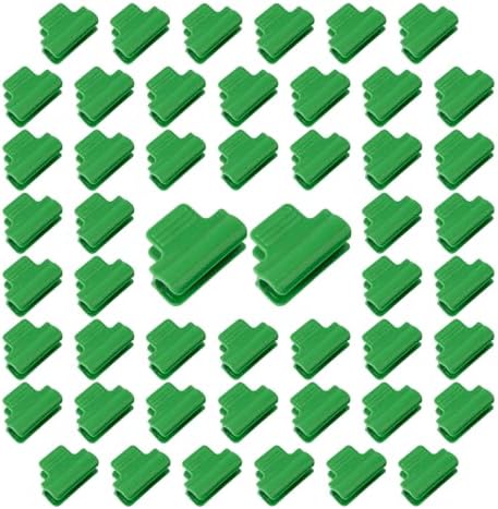 Veyaltedl Green 11mm Greenhouse Clamps, 50PCS Hoops, Clips for Garden ...