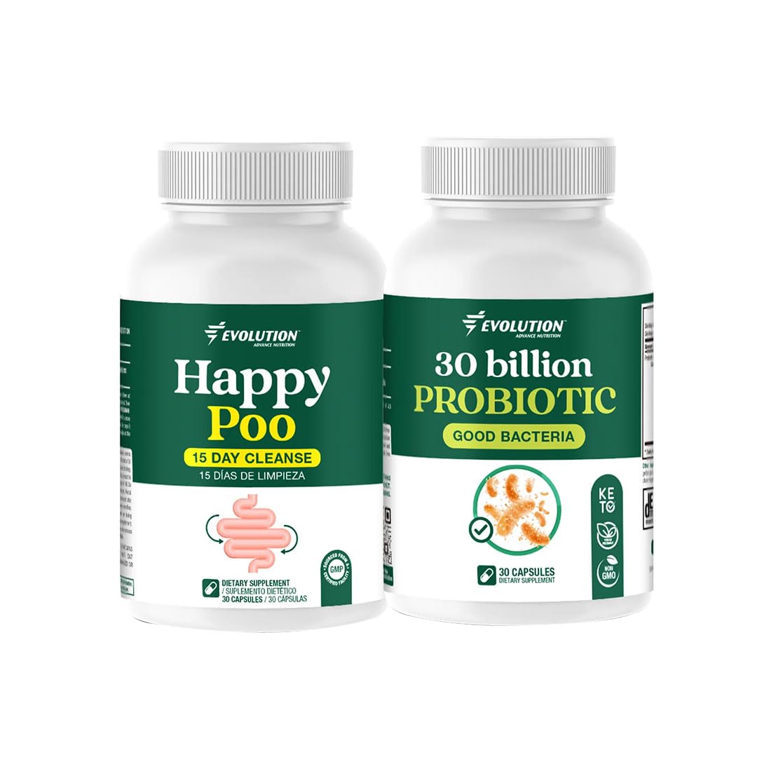 Amazon.com: Evolution Advance Nutrition Pro Daily Probiotic + Happy ...