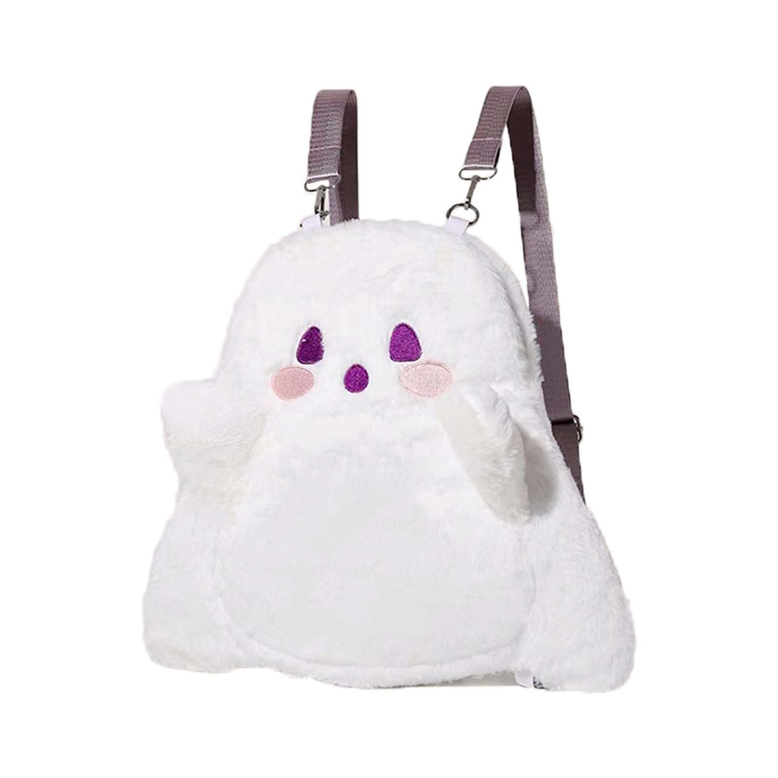 Amazon.com | Lutoku Halloween Cute Ghost Face Backpacks, Mini Crossbody ...