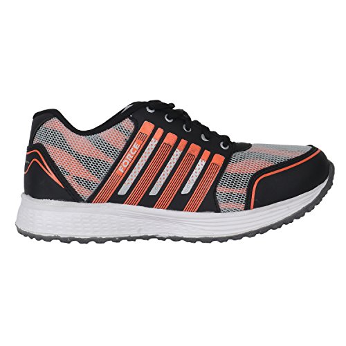 Buy Setrax Sports Lace-up Shoes | Casual Running Black & Orange Shoes ...