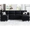 Amazon.com: Belffin Modular Sectional Sofa with Reversible Chaises ...
