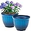 Amazon.com: Autodaya 28" Large Tall Planters for Outdoor Plants, Set of ...