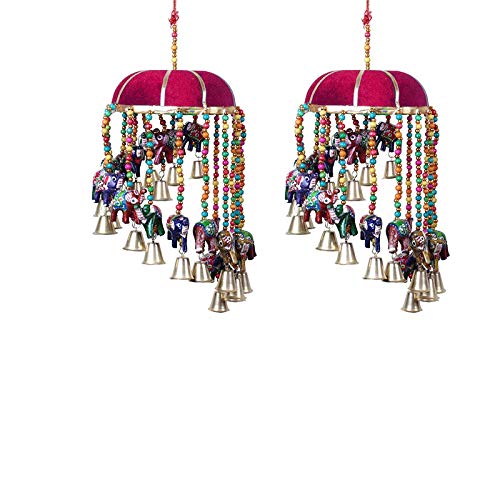 Buy Royal Handicraft Home Decor Hanging showpiece (Set of 2) Online at ...