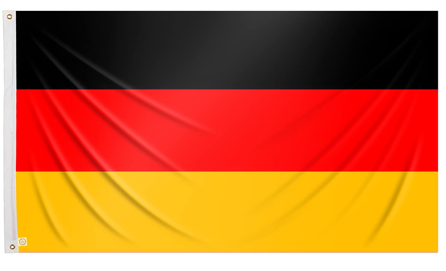 Bandiera tedesca rinforzata da 90 x 150 cm, con due occhielli in ...