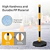Goplus 6 Pack 34”Delineator Post Cone, Traffic Cones Safety Barrier ...