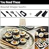 Amazon.com | 12 Pieces DIY Sushi Making Kit with 4 Sushi Shape Molds ...