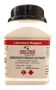 INDO-CHEM AMMONIUM FERROUS SULPHATE CHEMICALS 500GM PACK : Amazon.in: Industrial & Scientific