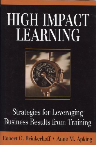 High Impact Learning (Triad Ed) [2/4/2002] Robert Brinkerhoff: unknown ...