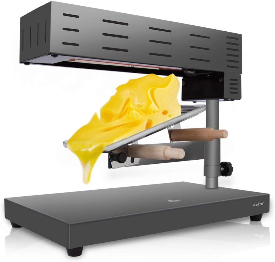 Amazon.com | NutriChef Electric Raclette Cheese Melter-Swiss Style ...