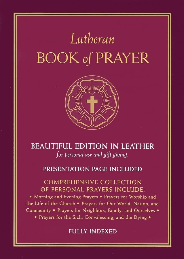 Lutheran Book of Prayer - Burgundy Genuine Leather: Concordia ...
