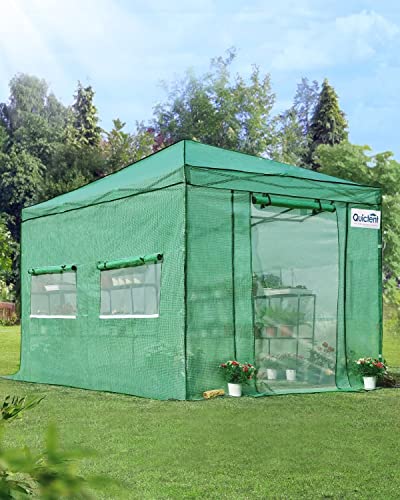 Snapklik.com : 12x8 Walk-in Pop-up Greenhouse, Portable Instant Easy ...