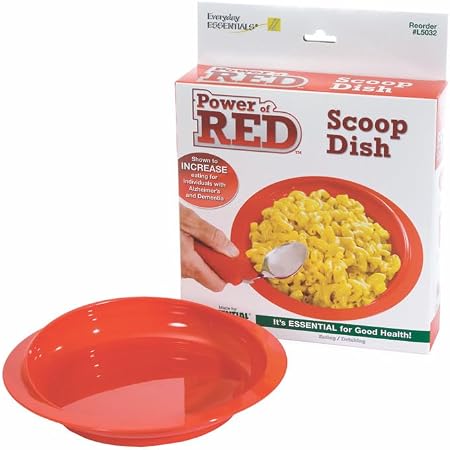 Amazon.com: Essential Medical Supply Power of Red Adaptive Scoop Dish ...