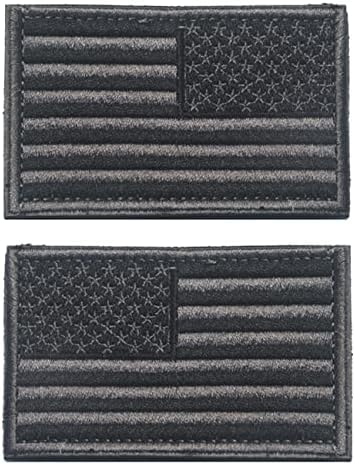 Amazon.com: Anley Tactical USA Flag Patches (2 Pack) Forward & Reversed ...