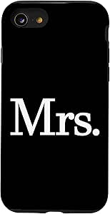 Amazon.com: iPhone SE (2020) / 7 / 8 Mrs. Matching Wife Husband Married ...
