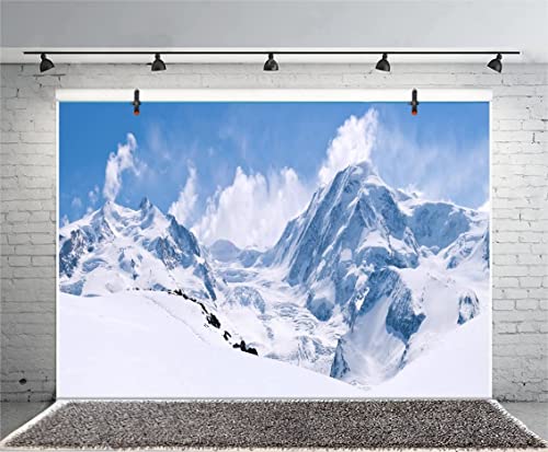 Renaiss 7x5ft Winter Snow Mountain Backdrop for Photography Alps ...