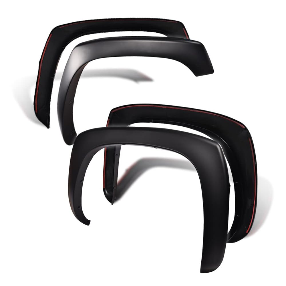 Amazon.com: GRAND ORANGE Fender Flares Compatible with Chevy Silverado ...