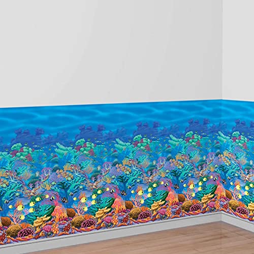 (PKT) Underwater Friends Coral Reef Room Scene Setter Roll – BigaMart
