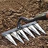 Amazon.com : RJSQAQE Iron Rake for Gardening and Weeding, Ironrake The ...