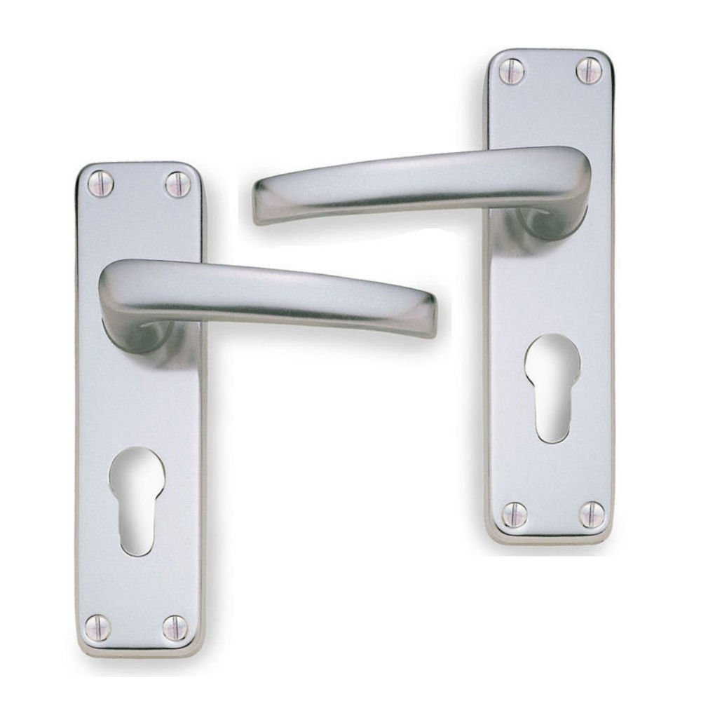 Aluminium Euro Profile Door Handles 150mm x 40mm SAA : Amazon.co.uk ...