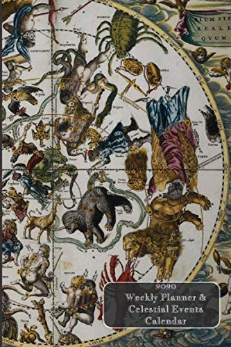 2020 Weekly Planner & Celestial Events Calendar Vintage Astronomy Sky ...