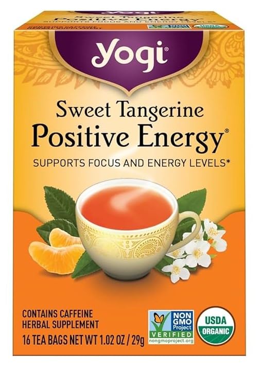 Amazon.com : Yogi Tea Sweet Tangerine Positive Energy, Organic Black ...
