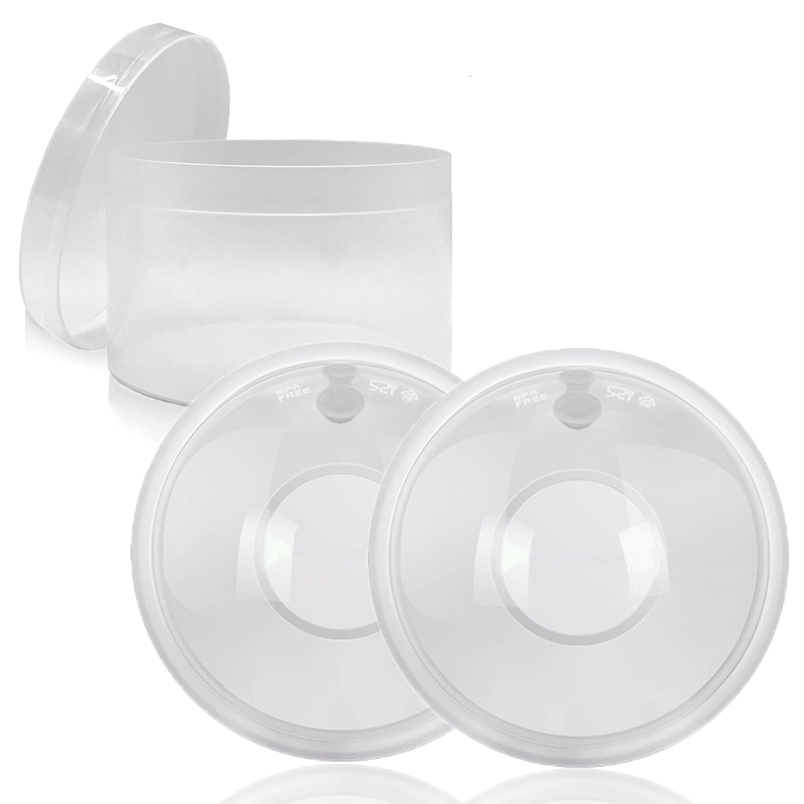 Amazon.com : Csakri Milk Collector with Plug,2 Pack Reusable Breast ...