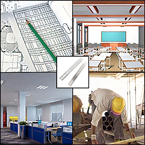 Stainless Steel Ruler Engineering Ruler Metal Rule Precision Rule Kit ...