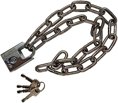 WANLIAN Bike Chain Locks 8mm Stainless Steel Chain & Lock Kit, Shrouded ...